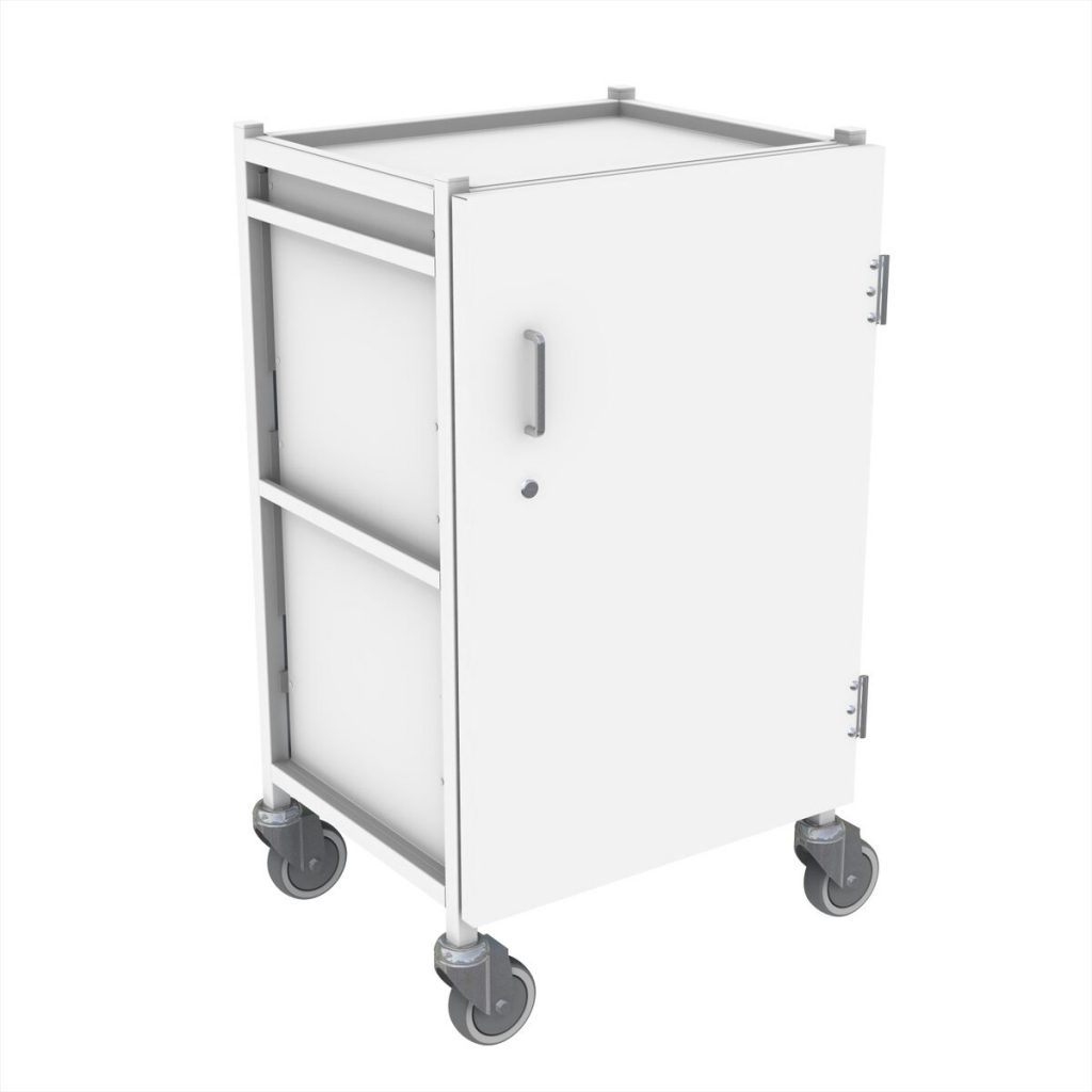 Clean Linen Trolley with Shelves and Doors LNT009 | Shuttleworth Medical