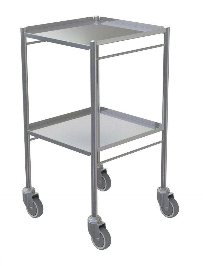 Edged-up Removable Shelves – Small Trolley DRT001 | Shuttleworth Medical