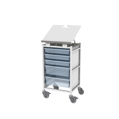 Medical Chart Trolley with Removable Trays CBT003 | Shuttleworth Medical